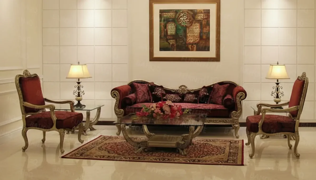 5-Seater Sofa Set – Handmade Rosewood in Pakistan